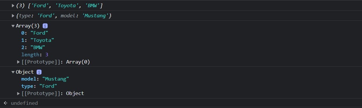 Printing An Object In Javascript